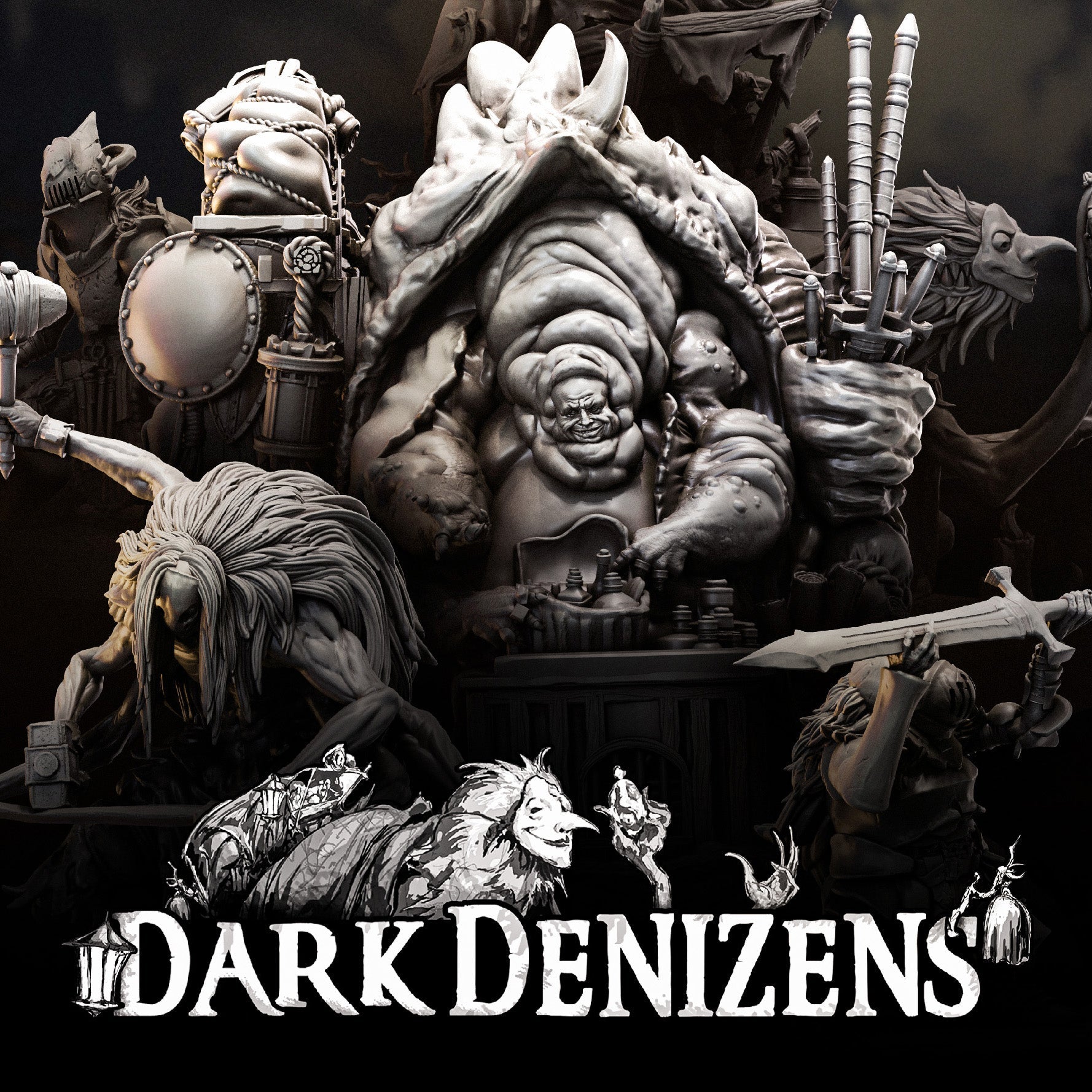 Dark Denizens – Dark NPC Miniatures – Bestiarum Games