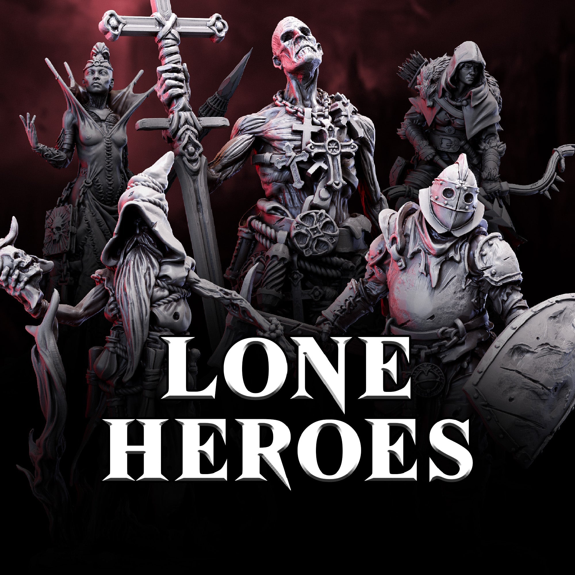 Lone Heroes – Dark Fantasy Hero Miniatures – Bestiarum Games
