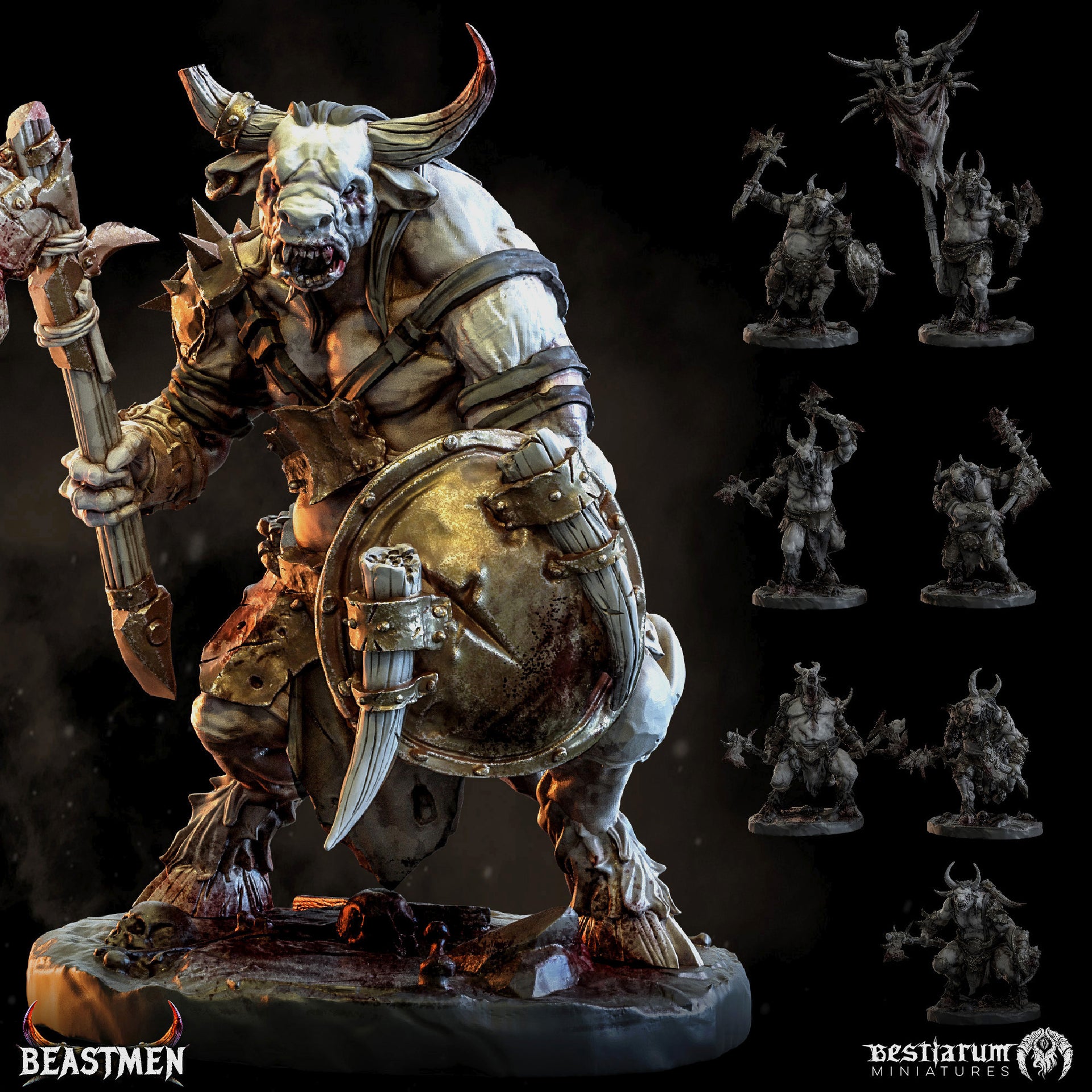 Beastmen - Dark Fantasy Miniatures – Bestiarum Games