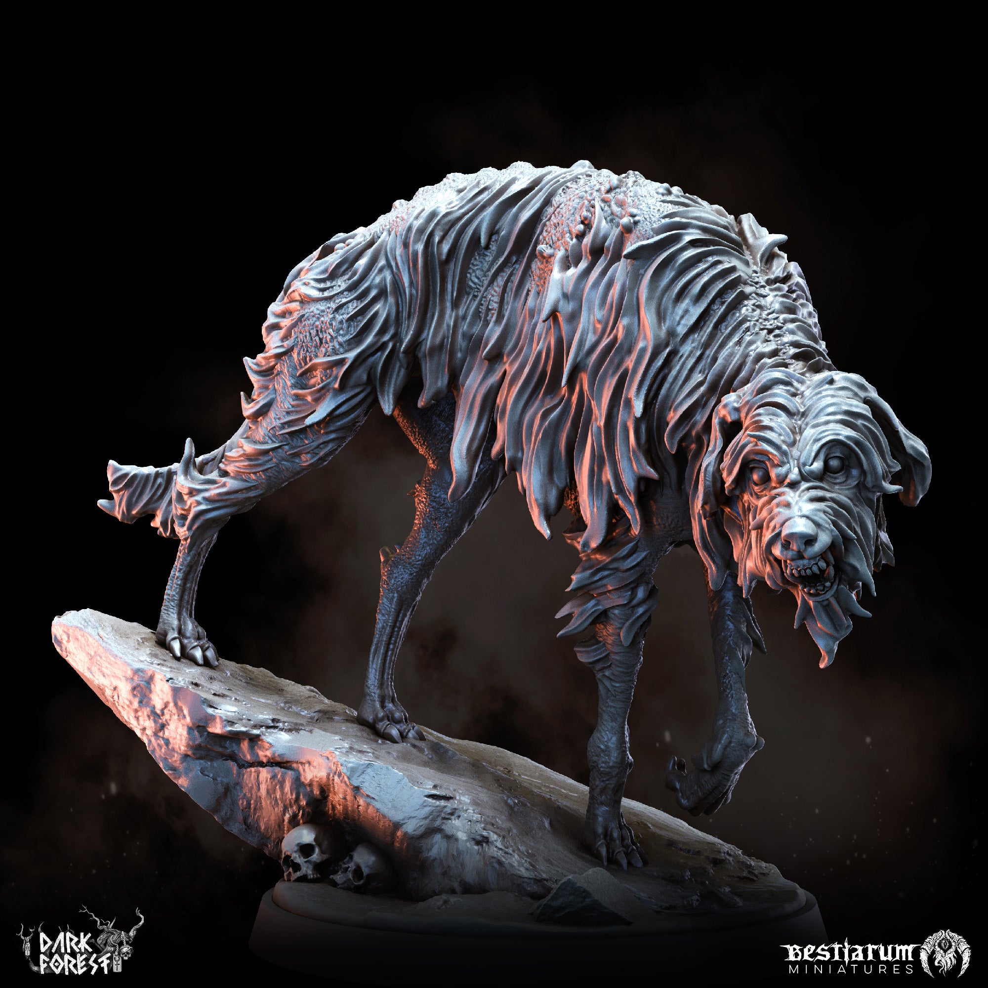 Hunting Hound | STL | Dark Forest – Bestiarum Games