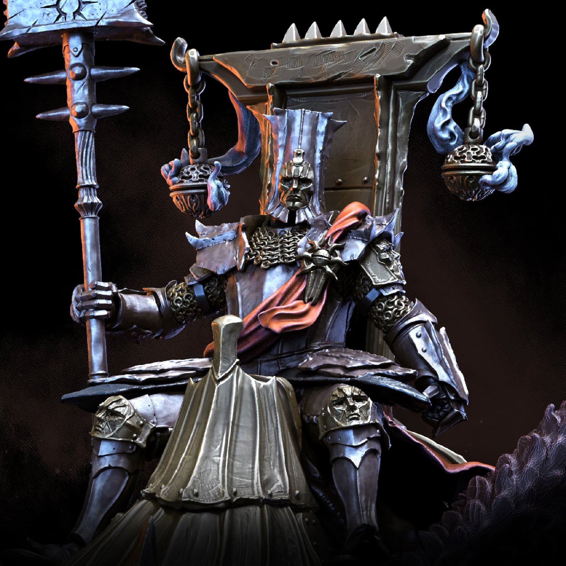 Commander Primus on Manticore | STL | Penitent Crusade – Bestiarum Games