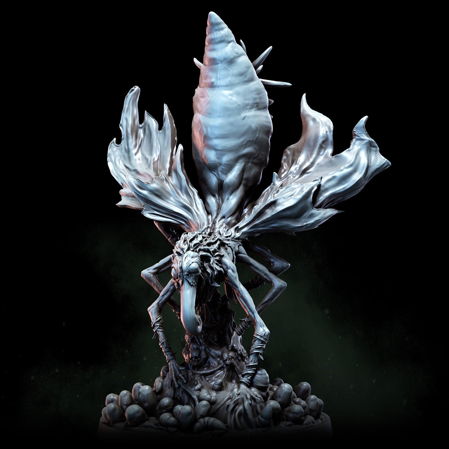 Ascended Moth Guardian | STL | Cult of the Moth – Bestiarum Games