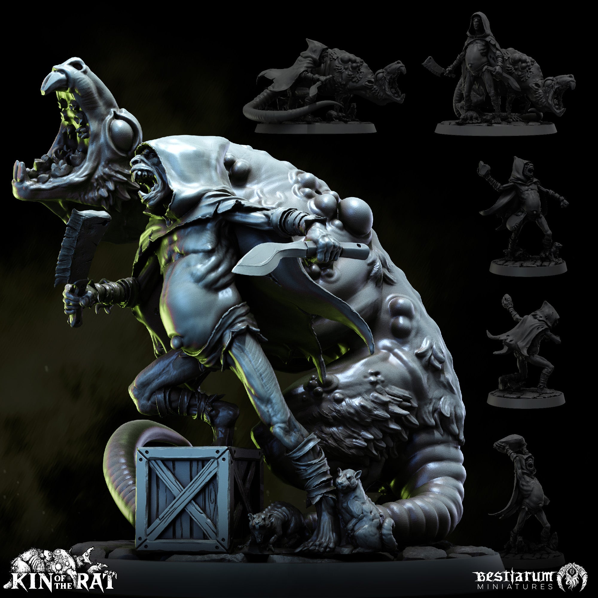 Ratkin Foundlings & Giant Plague Rats | Kin of the Rat – Bestiarum Games