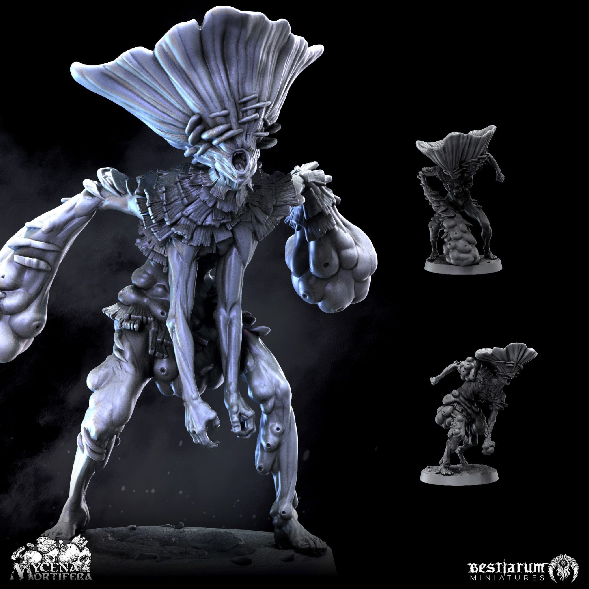 Spore Bursters | STL | Mycena Mortifera – Bestiarum Games