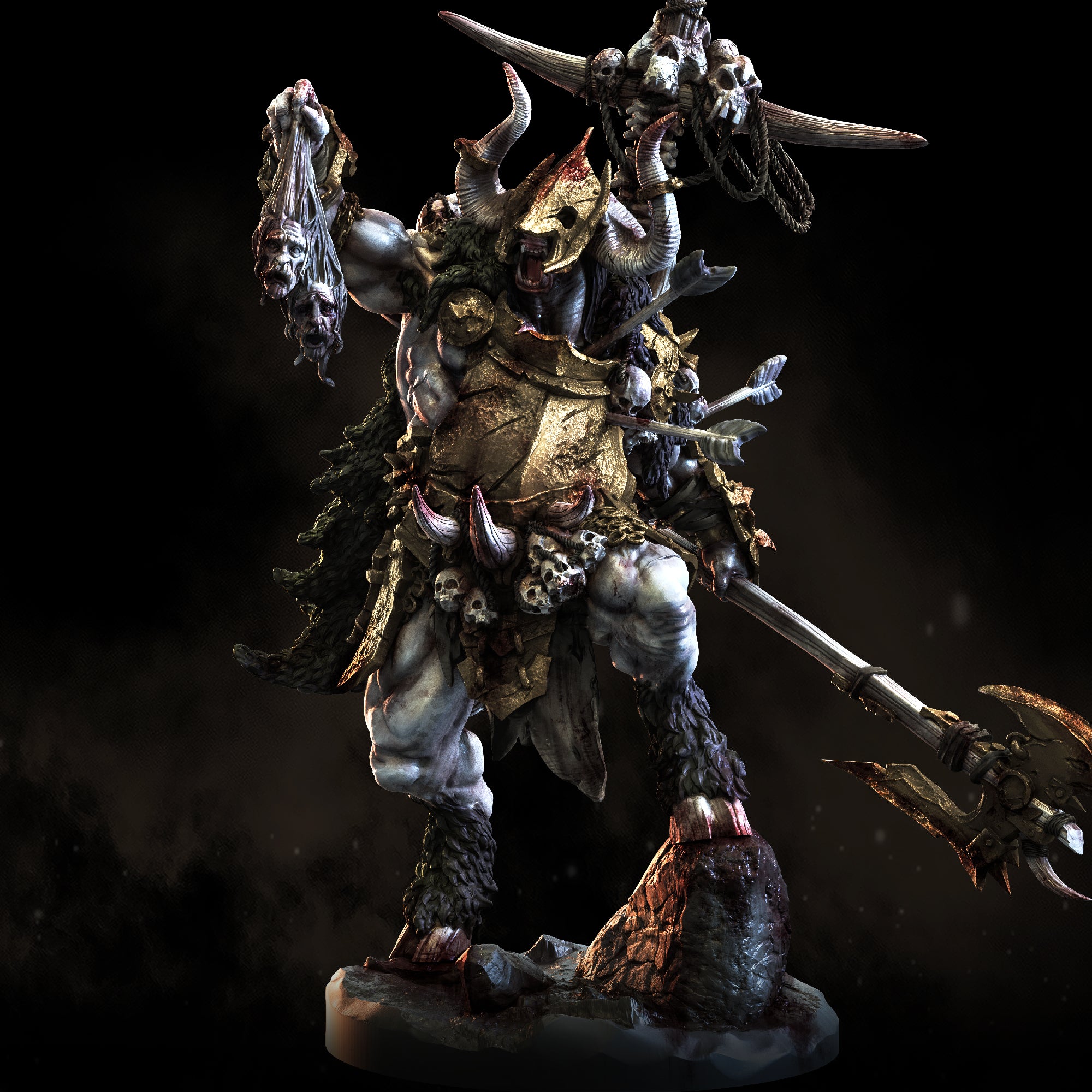 Grimscar the Beastlord | Beastmen – Bestiarum Games