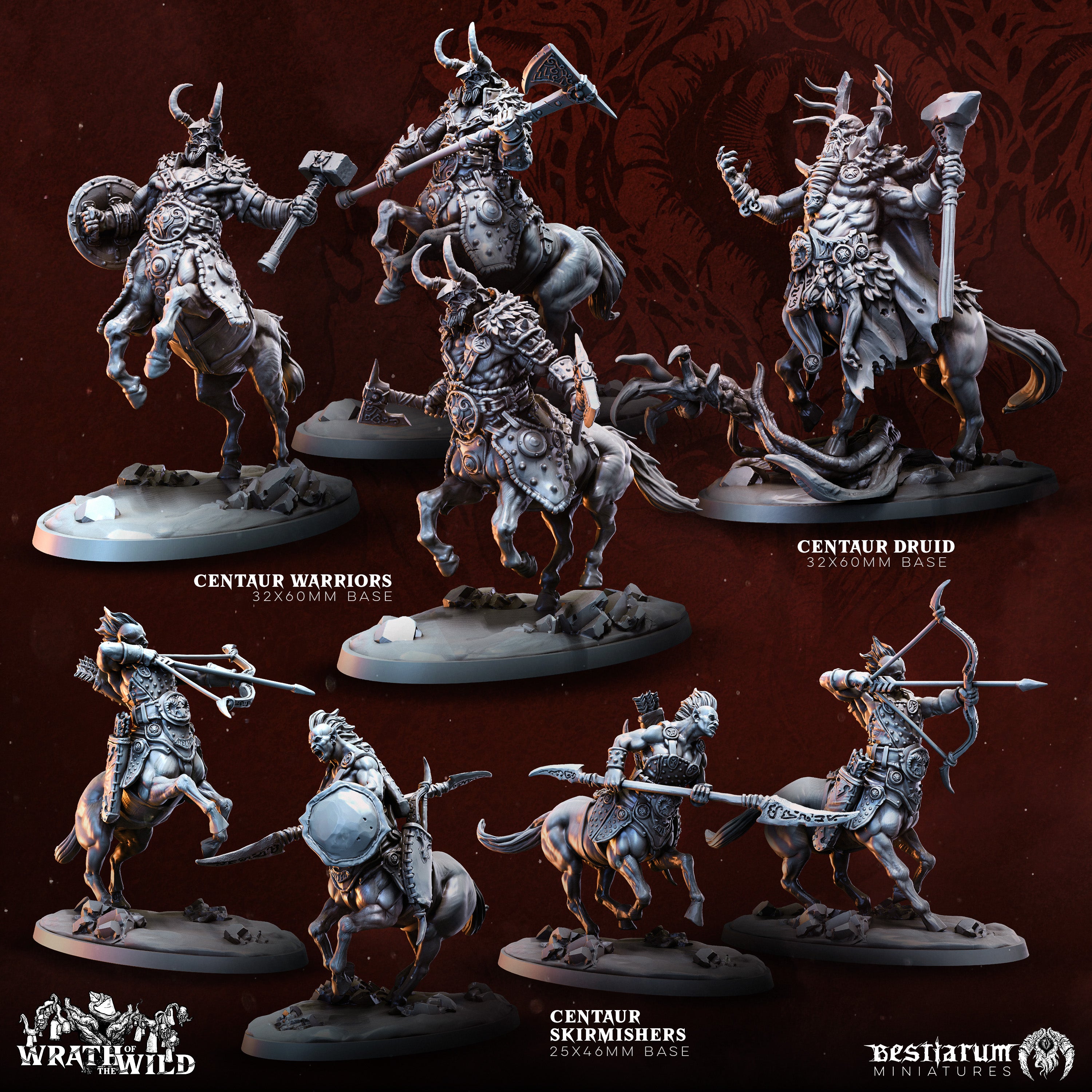 Centaur Warband Set | Wrath of the Wild – Bestiarum Games