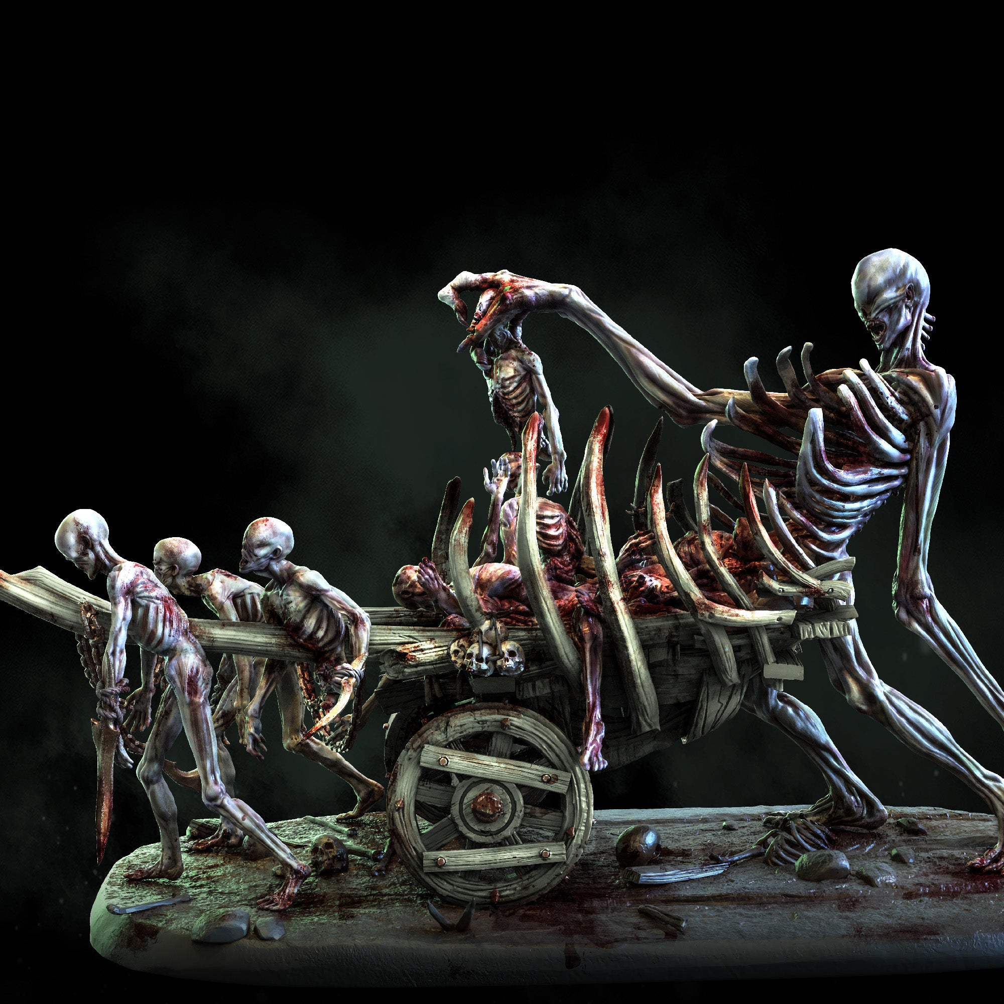 The Corpse Wagon | STL | Deadmire – Bestiarum Games