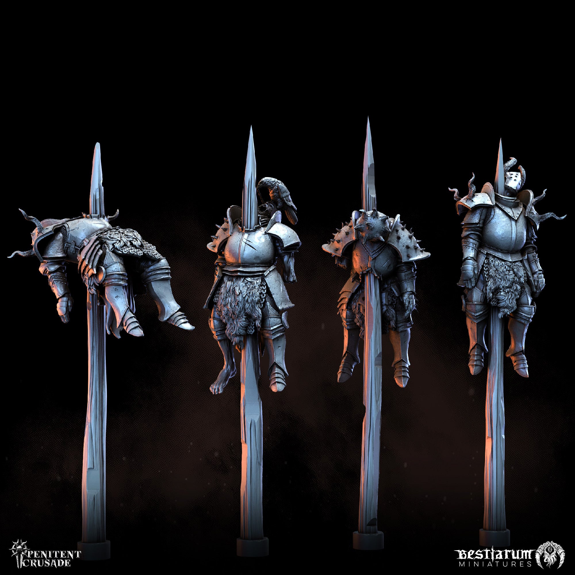 Impaled Knights of the Beast | STL | Penitent Crusade – Bestiarum Games
