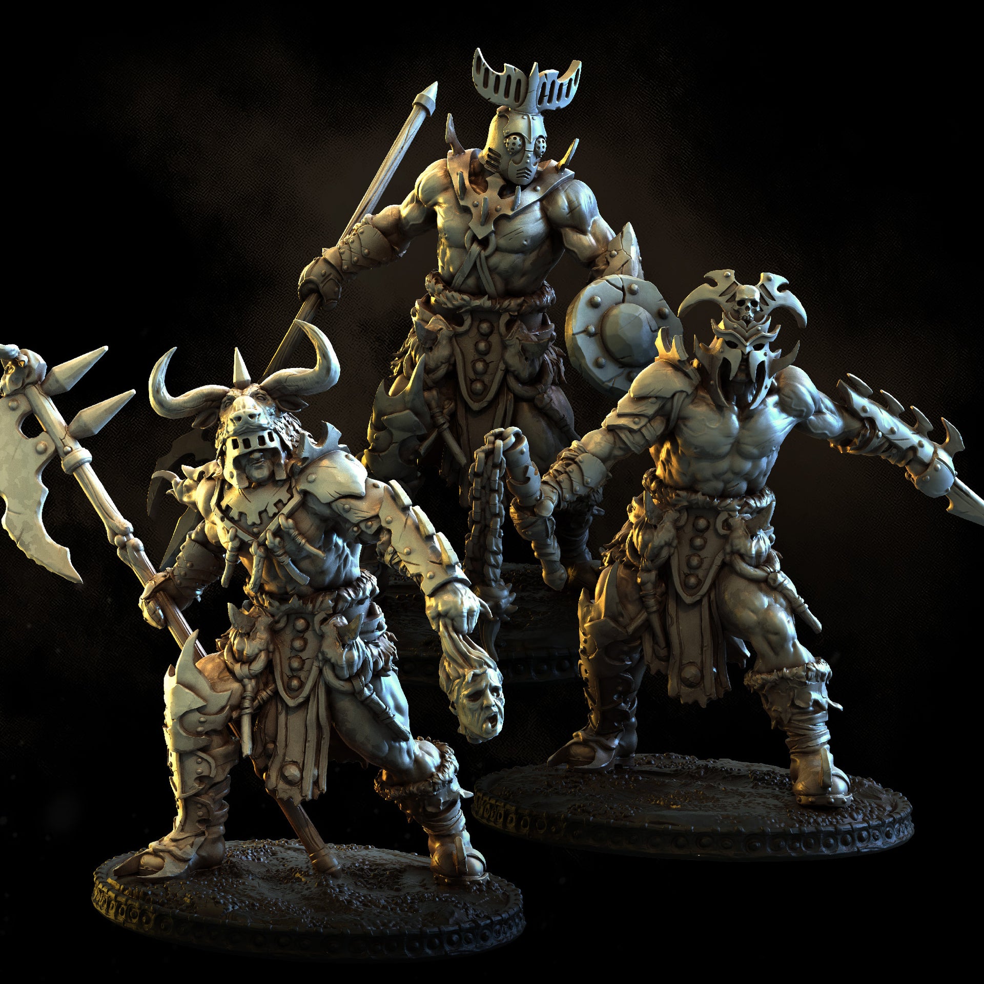 Itinerant Gladiators – Dark Fantasy Gladiator Miniatures – Bestiarum Games