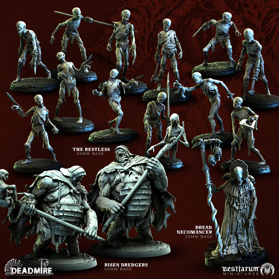 Swamp Zombie Warband Set | Deadmire – Bestiarum Games