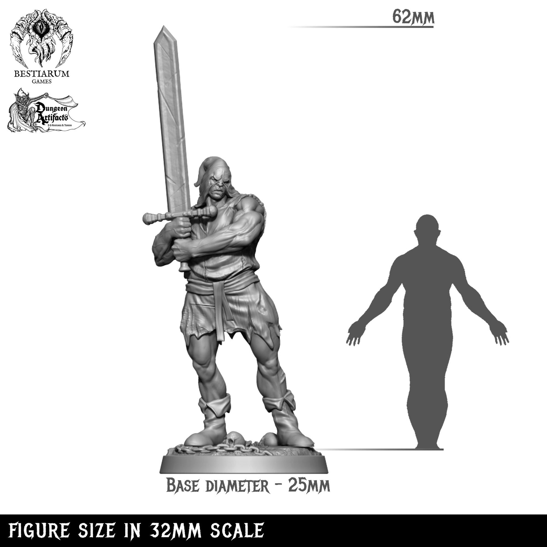 Bandit Headsman | STL | Bandit Clans – Bestiarum Games